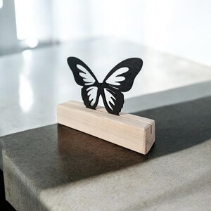 Butterfly Table Decor, Wooden Shelf Sculpture, Nature Inspired Ornament ...