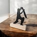 Cricket Player Tabletop Decor, Wooden Shelf Sculpture, Sports Lover ...
