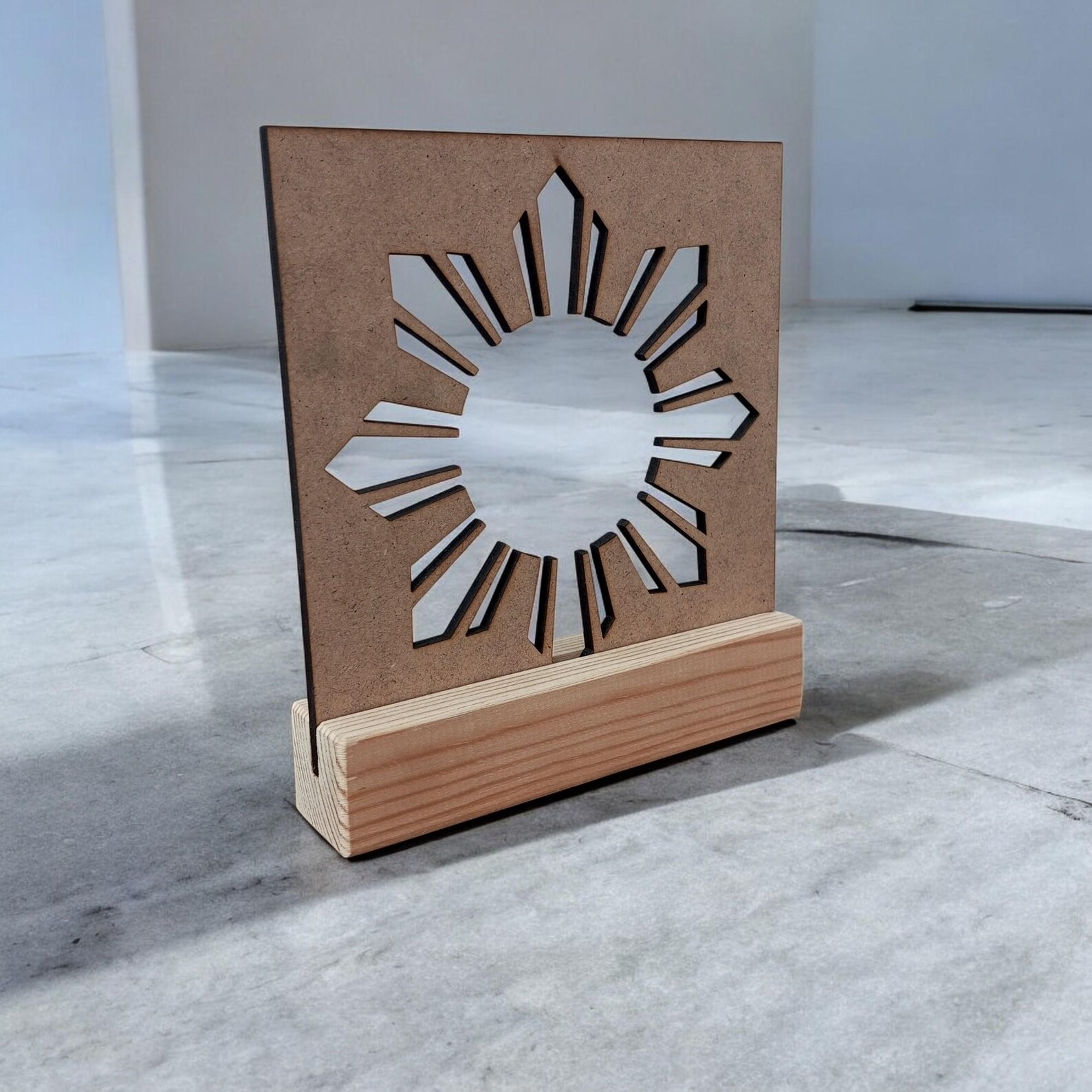 Filipino Sun Wooden Table Decor, Philippine Flag Symbol Desk Art ...