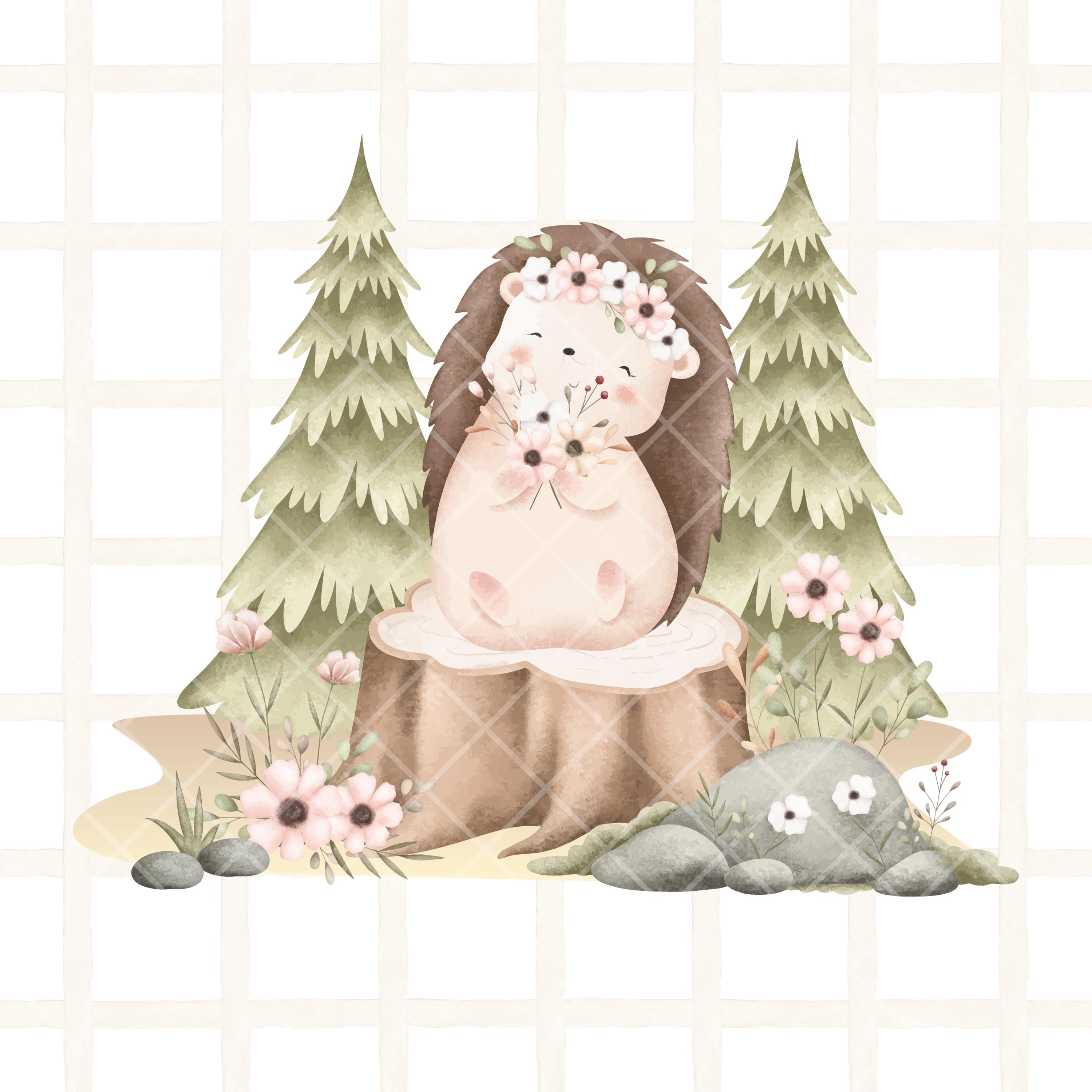 Forest Animals Clipart Set | Boho Nursery Art PNG | Baby Shower Digital ...
