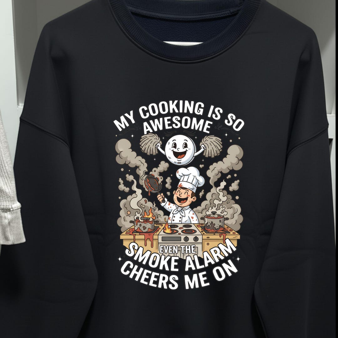 Funny Cooking Design PNG | Smoke Alarm Cheers | Sarcastic Chef Gift ...