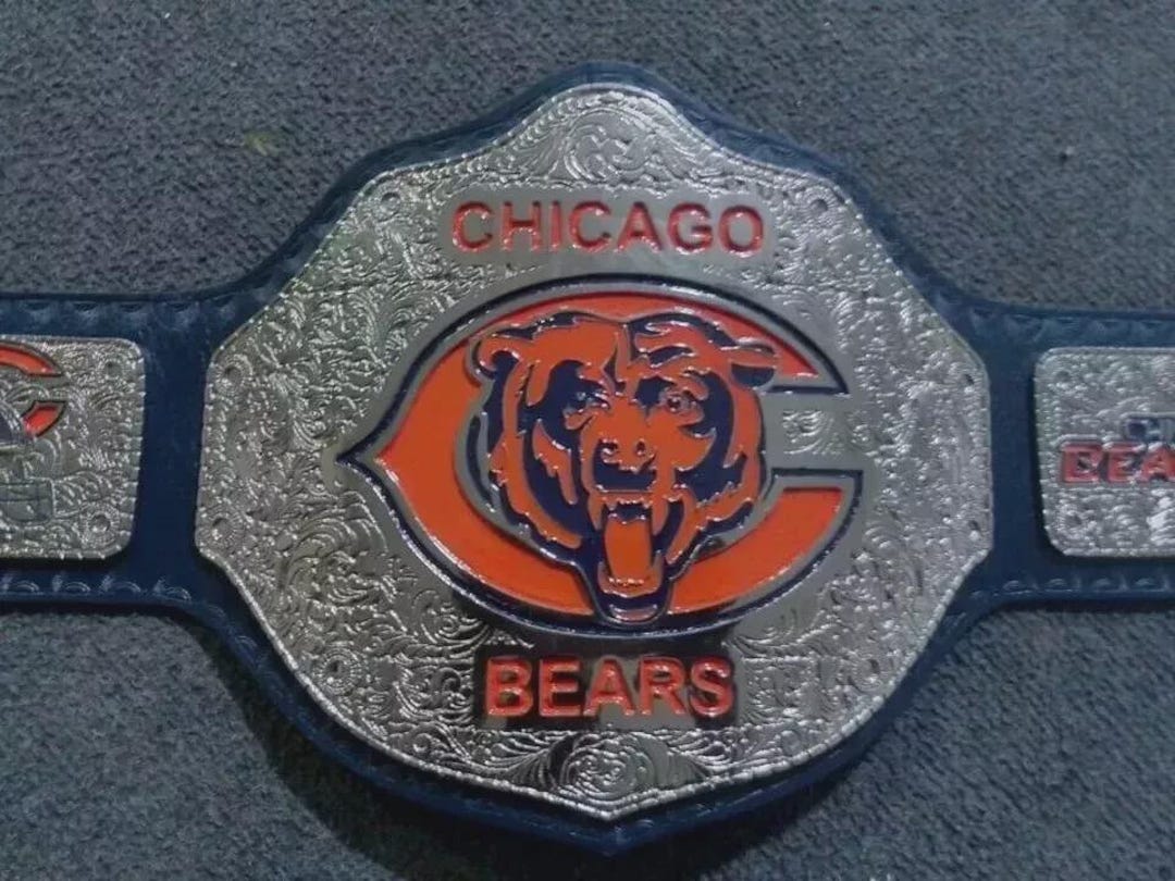 Custom Chicago Bears Championship Belt Adult Size 2MM Brass - Etsy