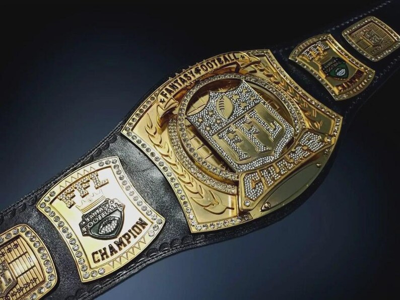Spinner Football Championship Belt – Gold FFL Champion Trophy Belt ...