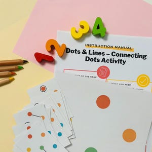 Connecting Dots Activity Set – Printable & Laminatable Educational Game ...