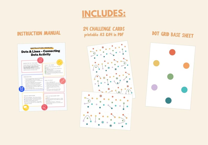 Connecting Dots Activity Set – Printable & Laminatable Educational Game ...