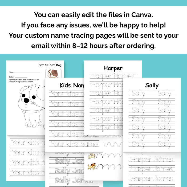 Personalized Name Tracing Worksheet: Editable Handwriting Practice ...