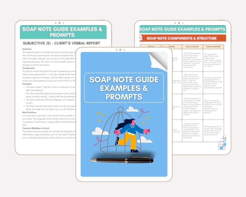 SOAP Note Guide Examples & Prompts, 25+ Pages of SOAP Note Cheat Sheets ...
