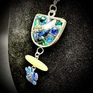 Ocean Talisman Necklace – Sea Turtle Pendant – Green Sea Glass Jewelry ...
