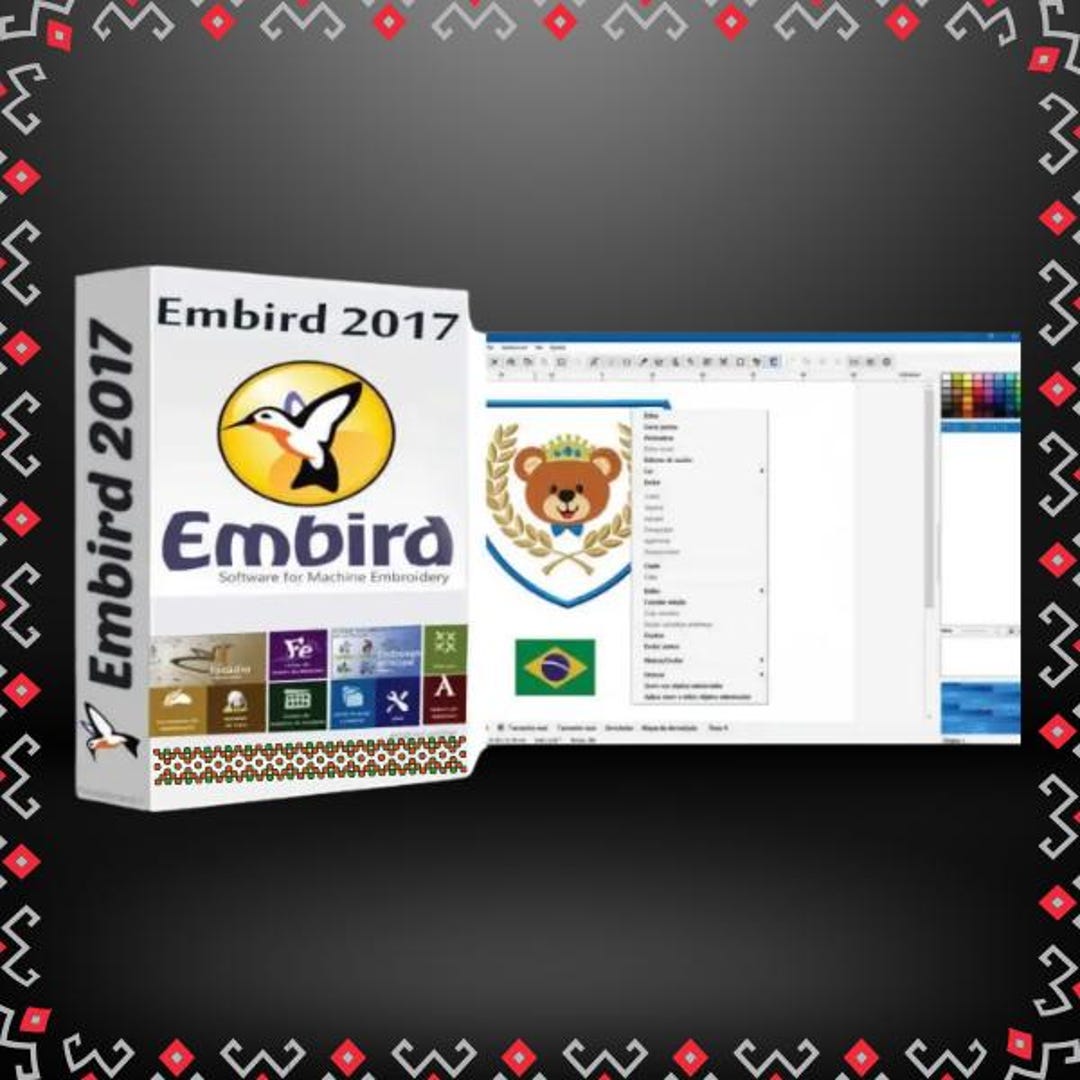 Embroidery Program Embird 2017 for Creating Machine Embroidery Patterns ...
