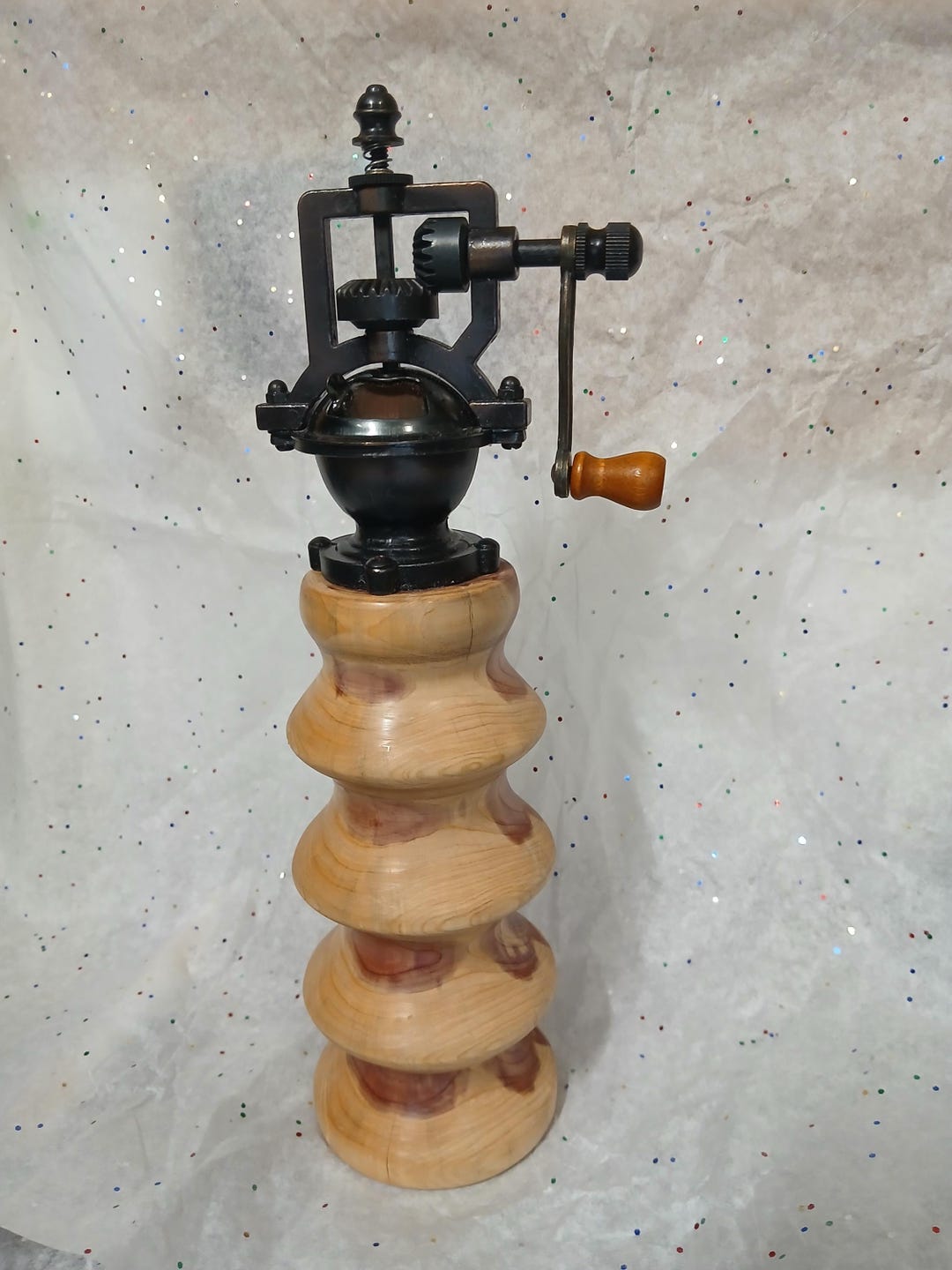 Handmade Cedar Wood Pepper Mill, Antique Style Kitchen Decor - Etsy