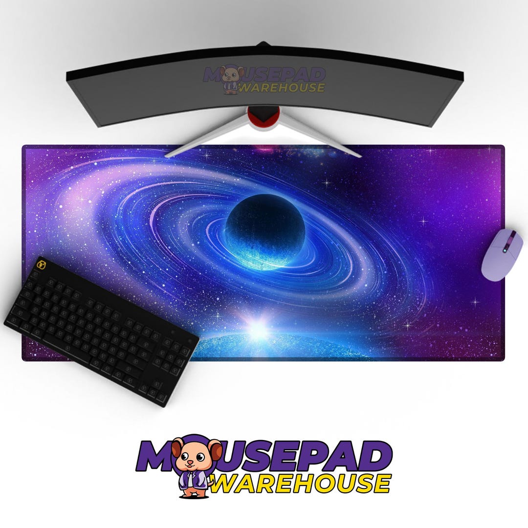 Void Nebula Glow Space Universe Mousepad - Etsy
