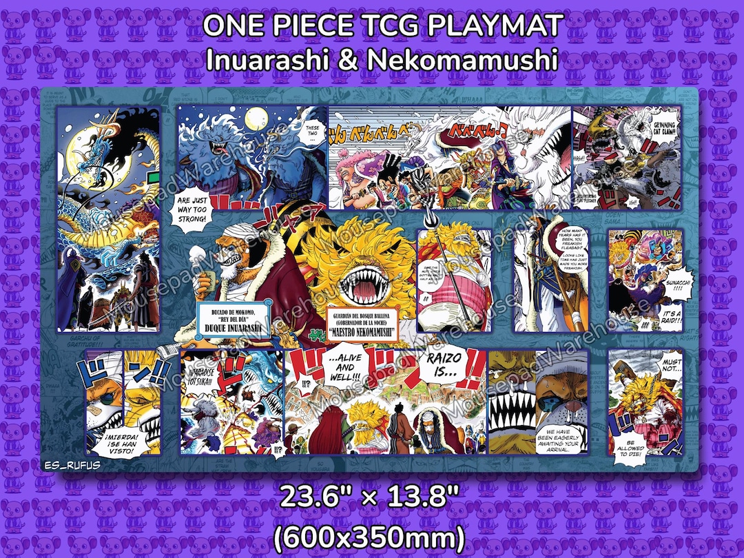 Inuarashi & Nekomamushi One Piece TCG Playmat - Etsy