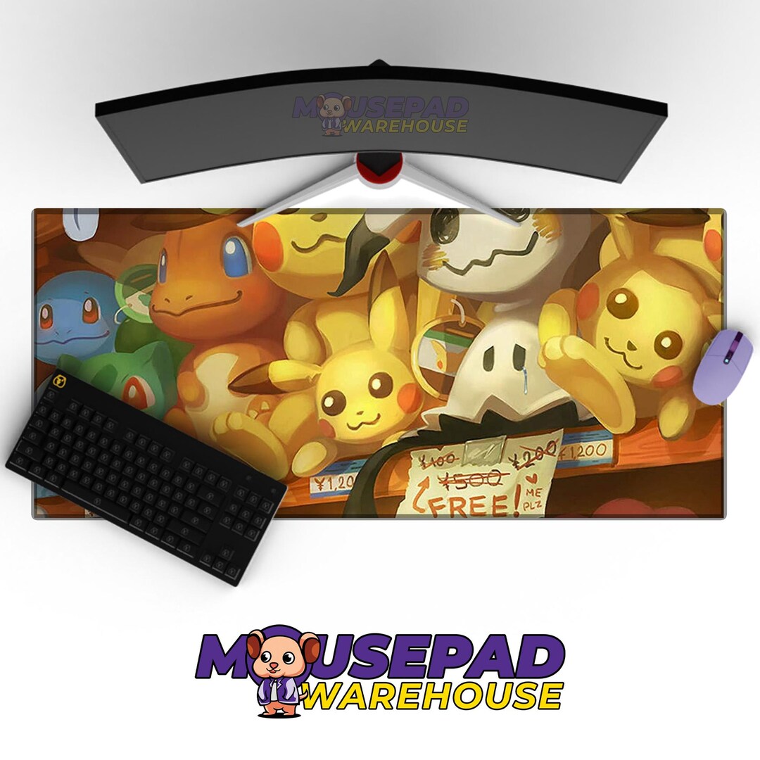 Mimikyu Unwanted - Pokemon Large Desk Mat, TCG Playmat, XL Gaming Pad ...