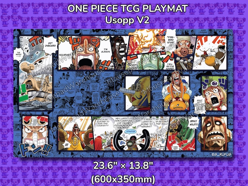 Usopp V2 One Piece TCG Playmat - Etsy