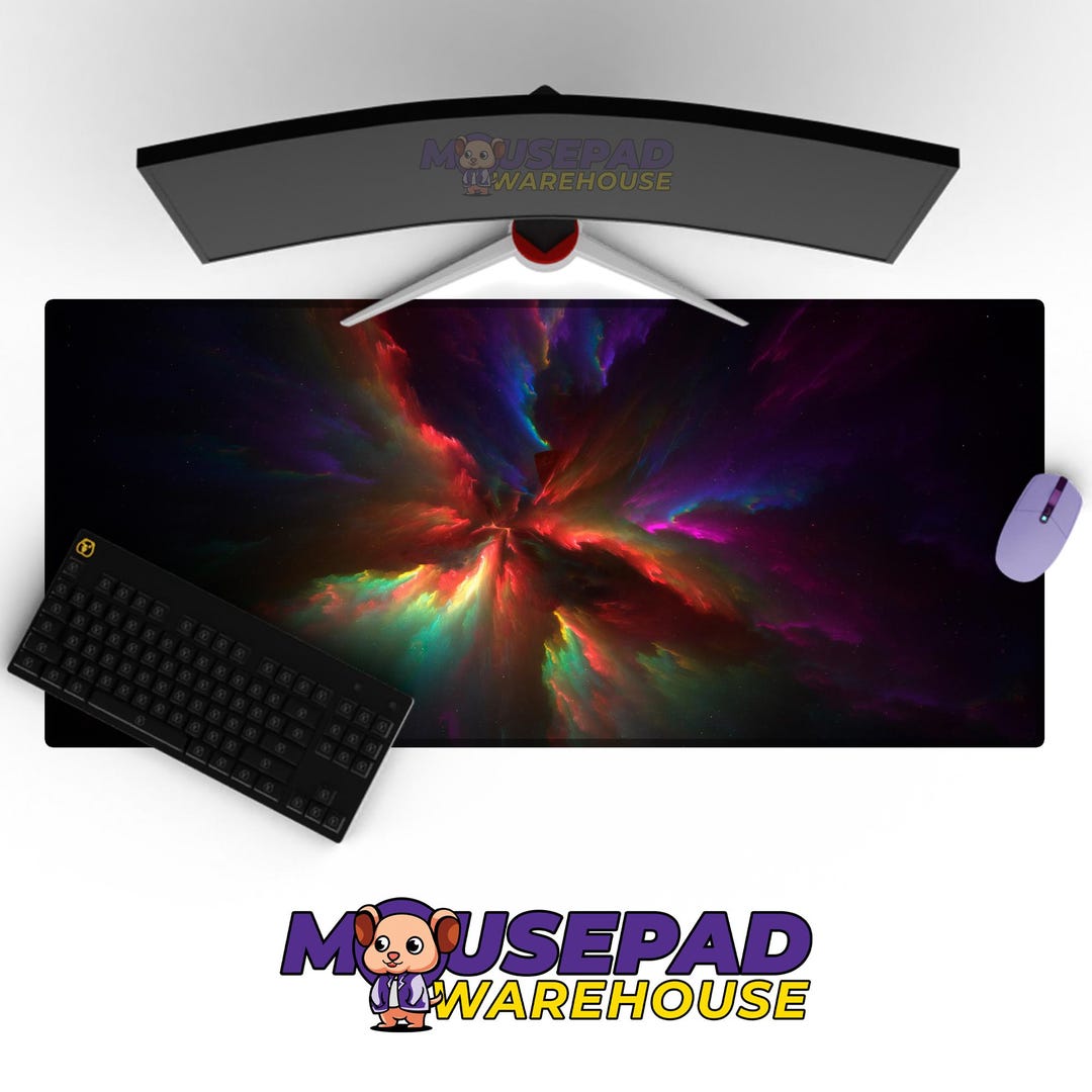 Nebula Wave Colorful Space Universe Desk Mat - Etsy