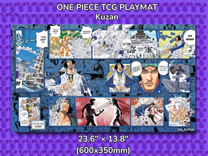 Kuzan One Piece TCG Playmat - Etsy