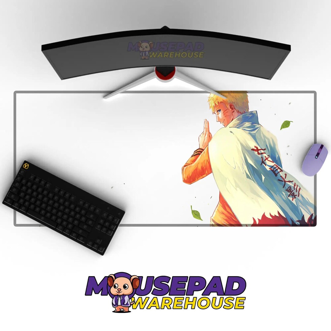 Hokage Naruto Wind Release Pose // Large Desk Mat, TCG Playmat, XL ...