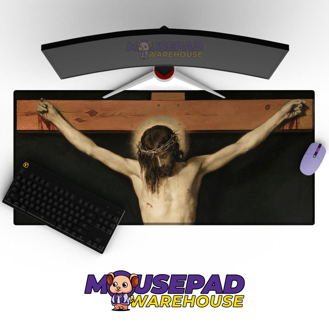 Diego Velazquez - Christ Crucified Art (painting) Mousepad - Large Desk ...