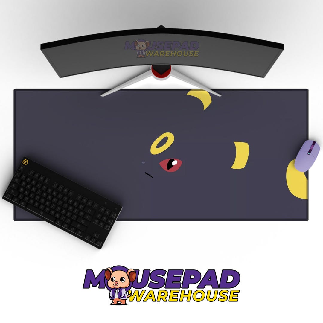 Umbreon Silhouette - Pokemon Large Desk Mat, TCG Playmat, XL Gaming Pad ...