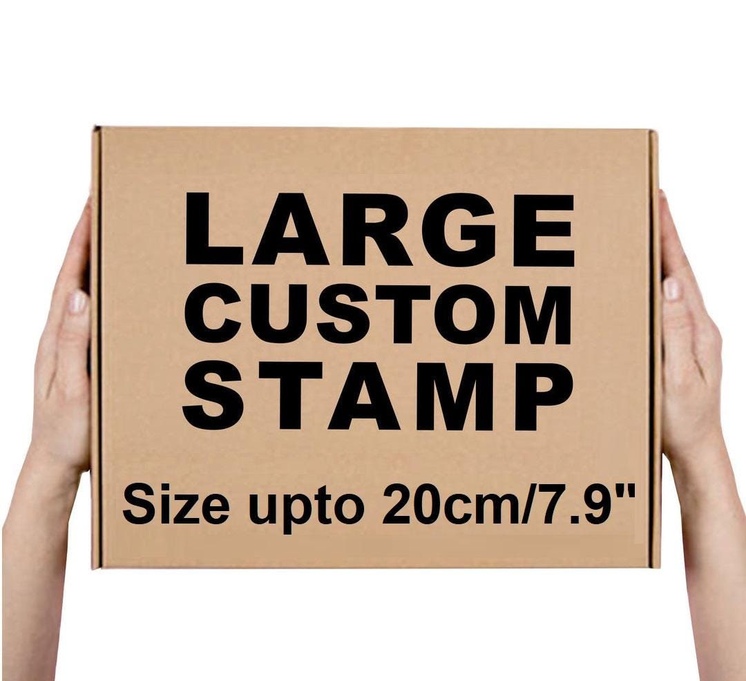 LARGE CUSTOM STAMP. Oversized 20cm, Large Stamp 7.9" Customizable ...