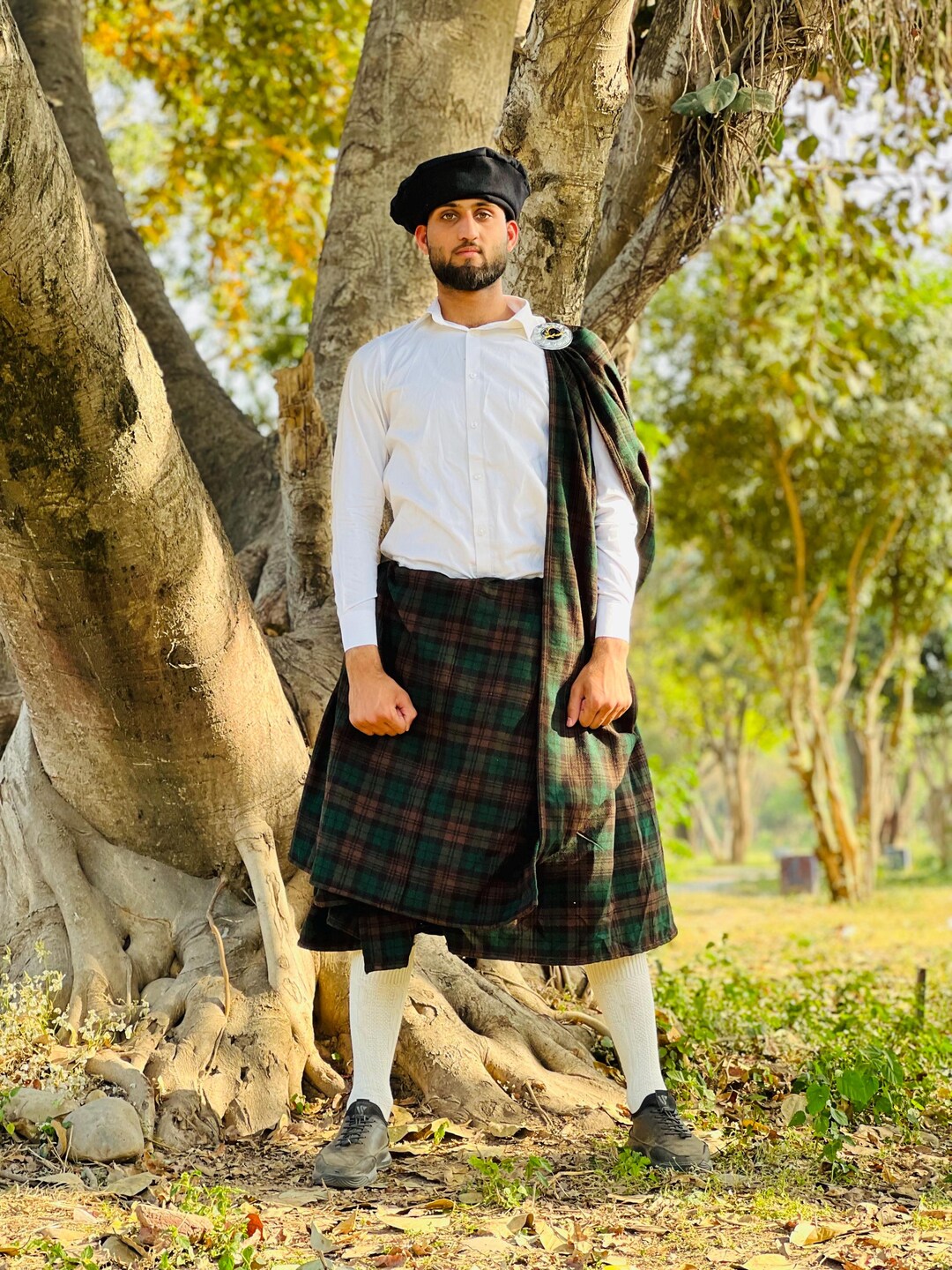 Scottish Great Kilt Handmade Traditional Great Kilt Acrylic Wool Tartan ...