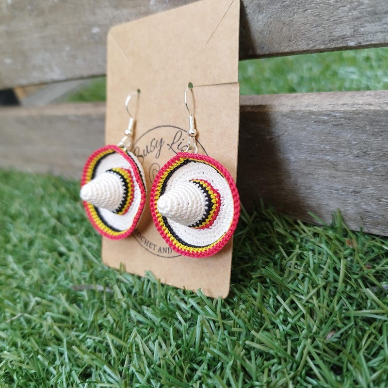 Sombrero Dangle Earrings - Etsy UK