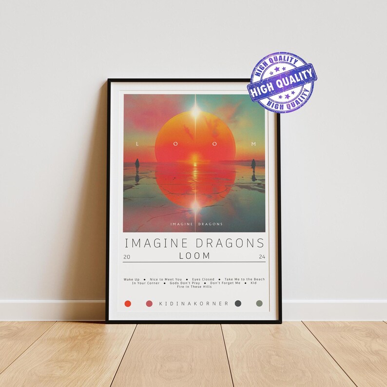 Imagine Dragons Poster | Loom Poster | Album Poster Prints | Wall Decor ...