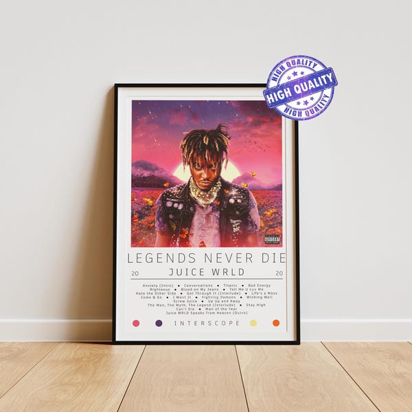 Juice Wrld Poster Wall Art - Etsy