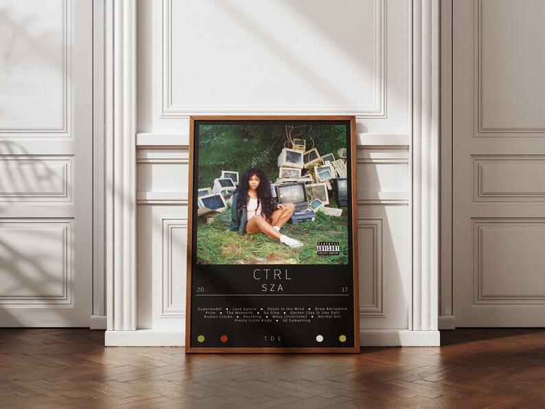 SZA Poster | CTRL Poster | Album Poster Prints | Wall Decor Posters ...