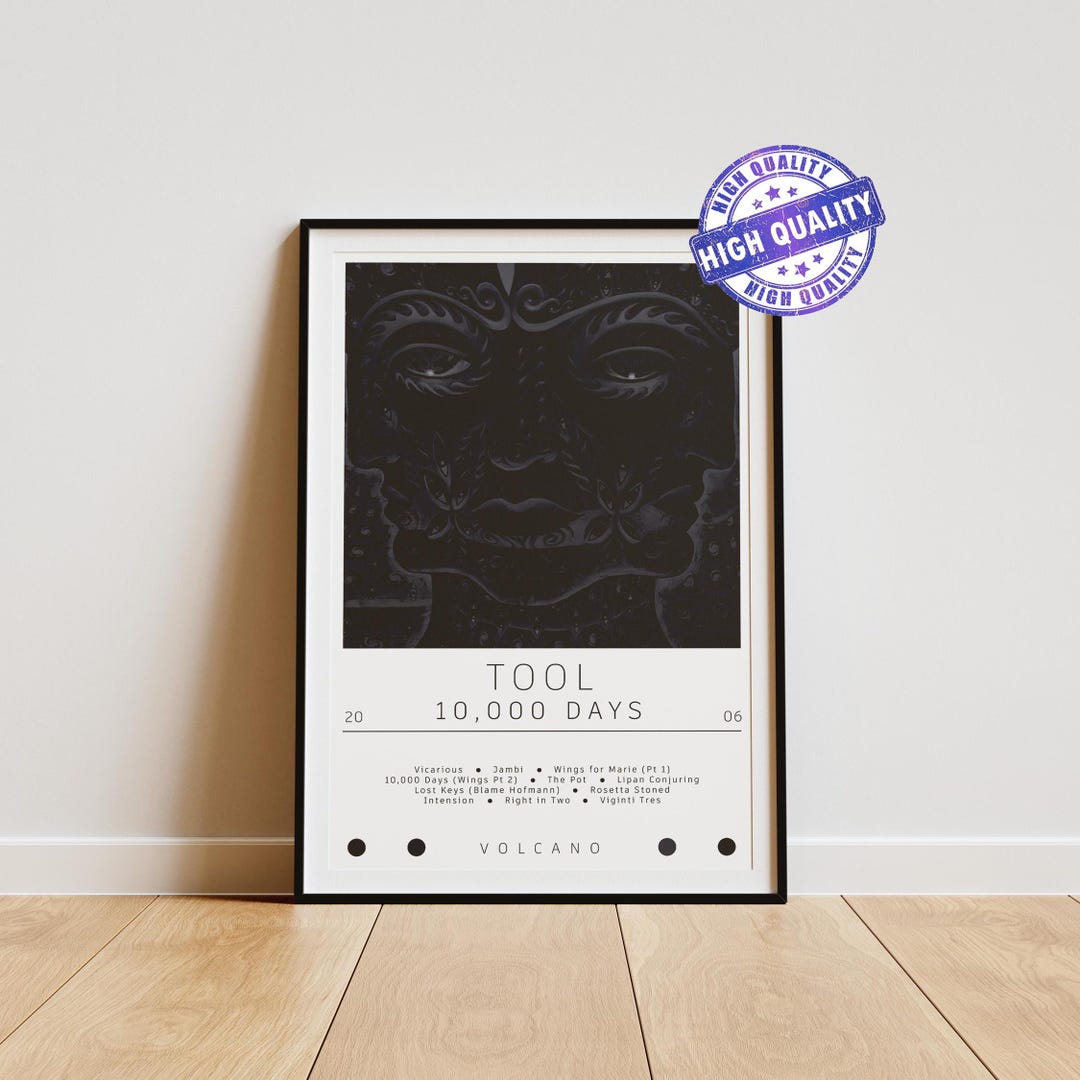 Tool Poster | 10,000 Days Poster | Album Poster Prints | Wall Decor ...
