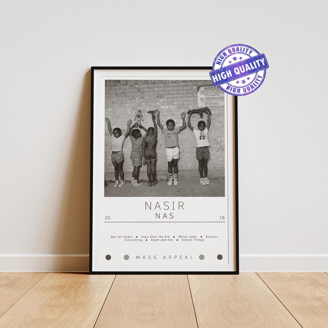 Nas Poster | Nasir Poster | Album Poster Prints | Wall Decor Posters ...