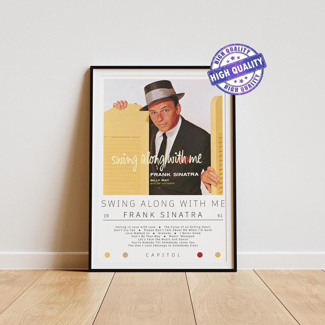 Frank Sinatra Album Poster Gift for Living Room Art Wall Decor Frank ...