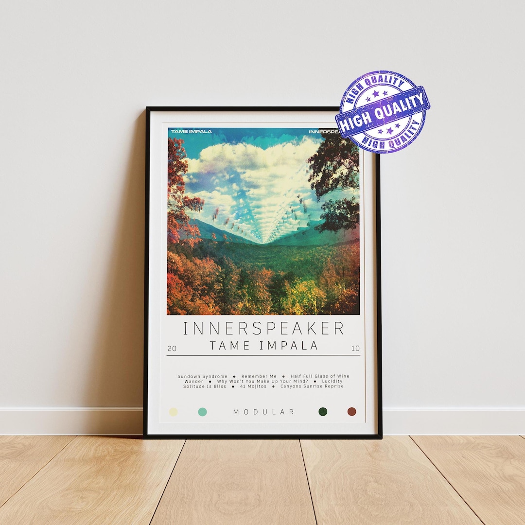 Tame Impala Poster | Innerspeaker Poster | Album Poster Prints | Wall ...