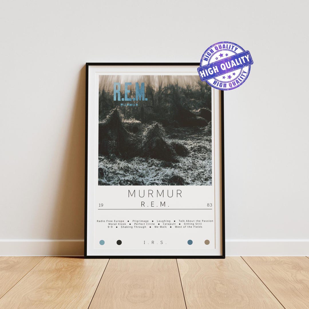R.E.M. Poster | Murmur Poster | Album Poster Prints | Wall Decor ...