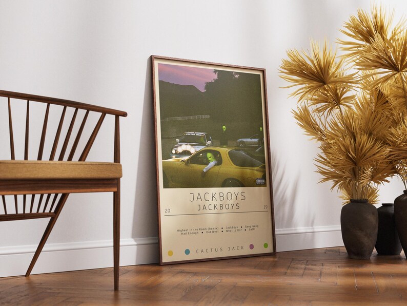 Travis Scott Poster | Jackboys Poster | Album Poster Prints | Wall ...