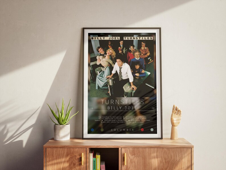 Billy Joel Poster | Turnstiles Poster | Album Poster Prints | Wall ...