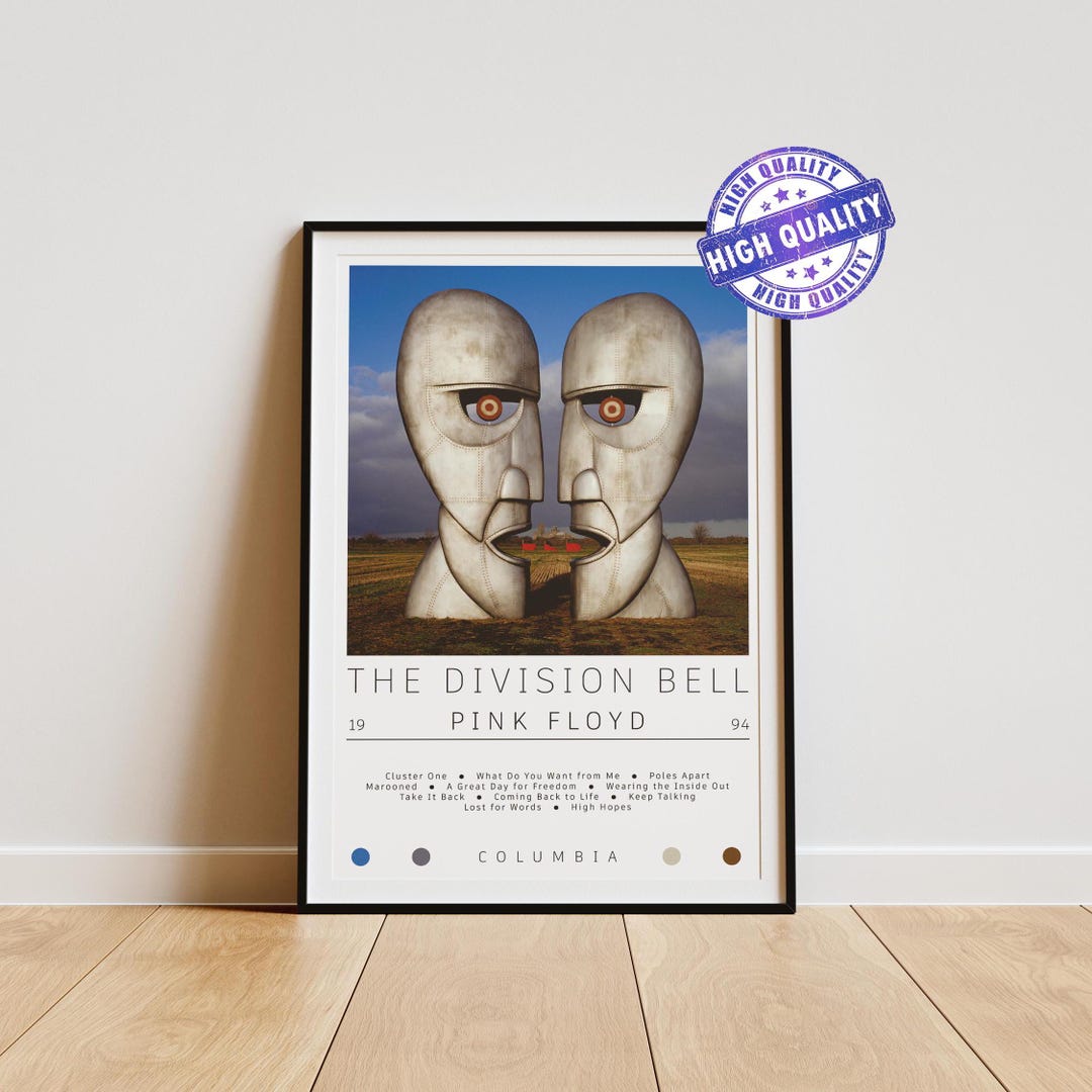Pink Floyd Poster | the Division Bell Poster | Album Poster Prints | Wall Decor Posters | Album ...