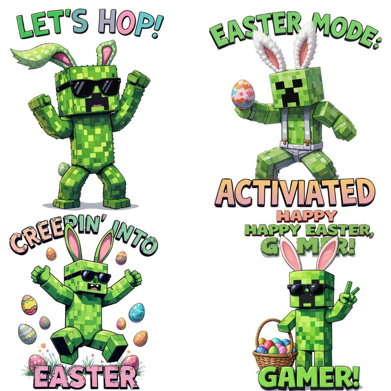27 Easter Minecraft Png, Minecraft Easter Png, Easter Game Png, Easter ...