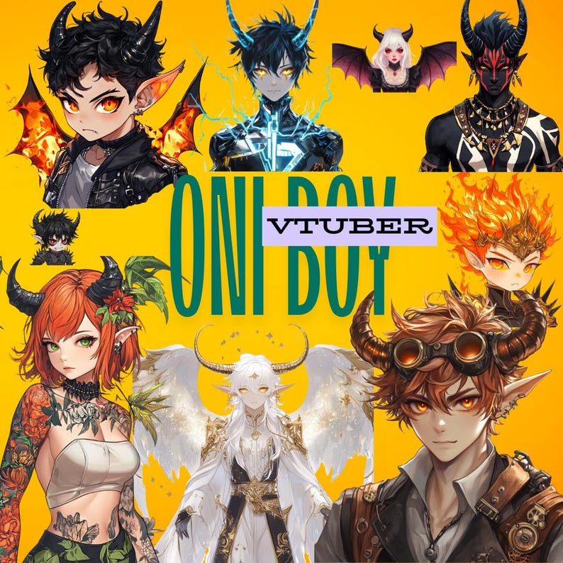 Vtube Studio / Ready to Use Vtuber, Oni Demon Boy / Premade & Presetup ...