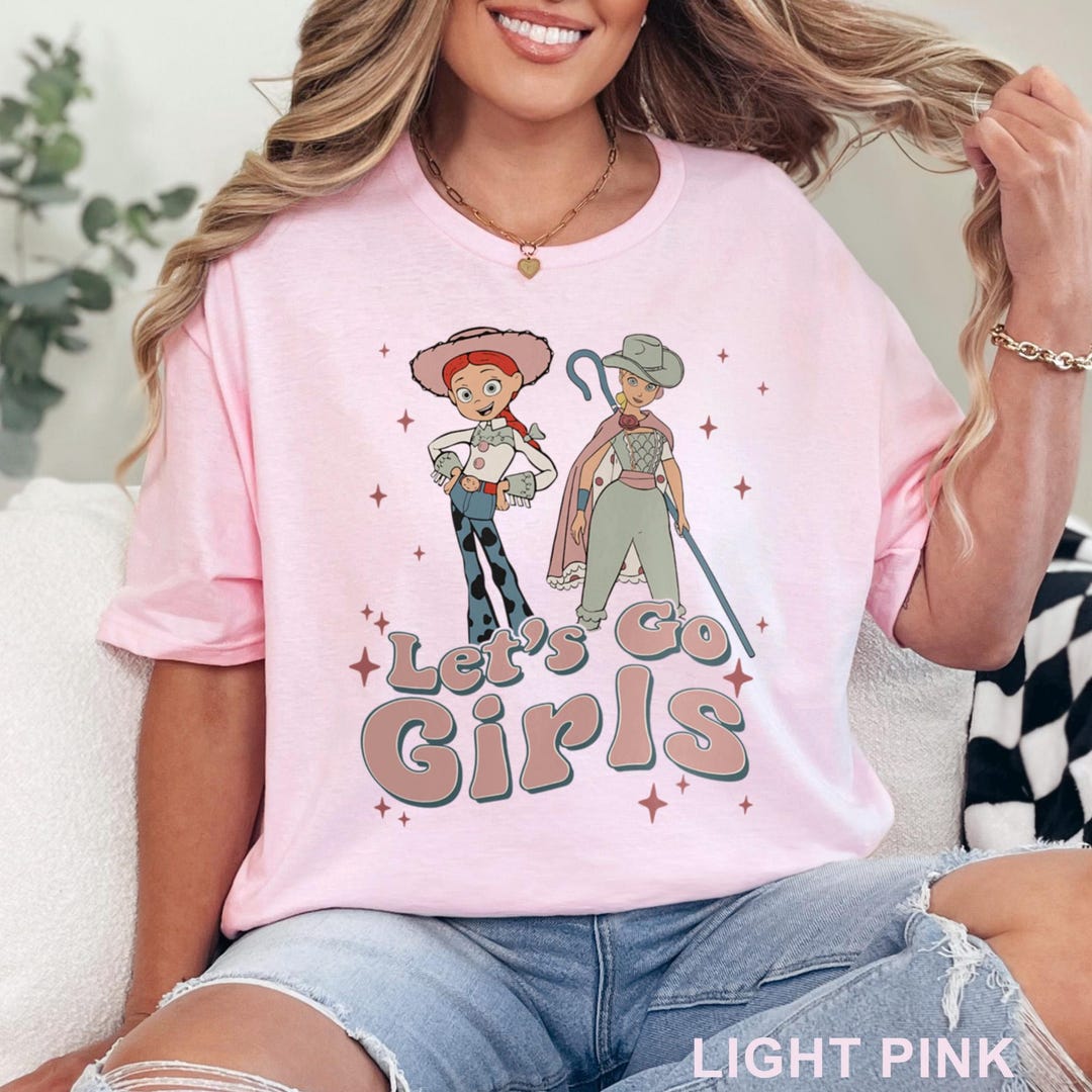 Toy Story Let's Go Girls Shirt, Jessie and Bo Beep Shirt, Shirt, Disney ...