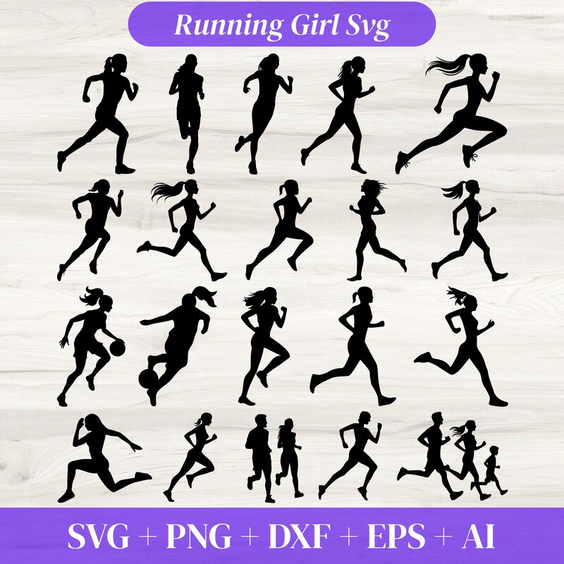 Running Svg - Etsy