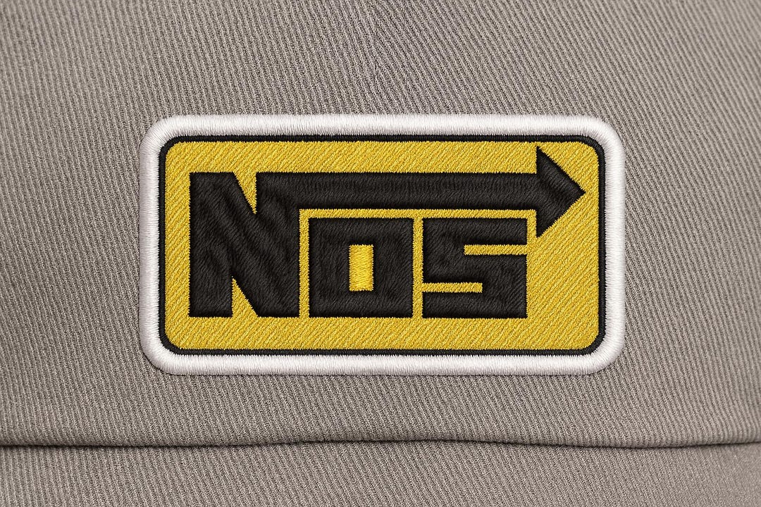 NOS Embroidery Patch Design - Racing Inspired Digital File,format: Dst ...