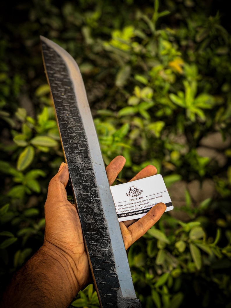 Handmade Carbon Steel Machete | Survival Tool | Bushcraft Knife ...