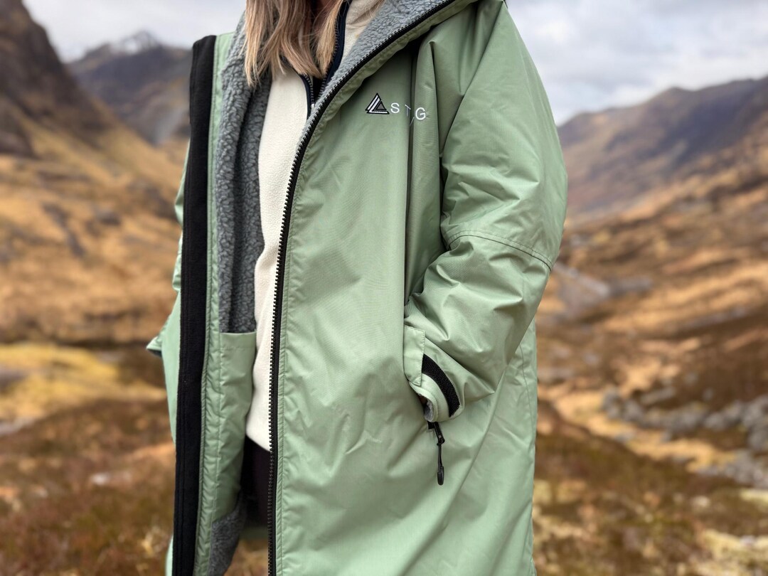 Waterproof Fleece Lined Changing Robe: Windproof Oversized Coat - Etsy