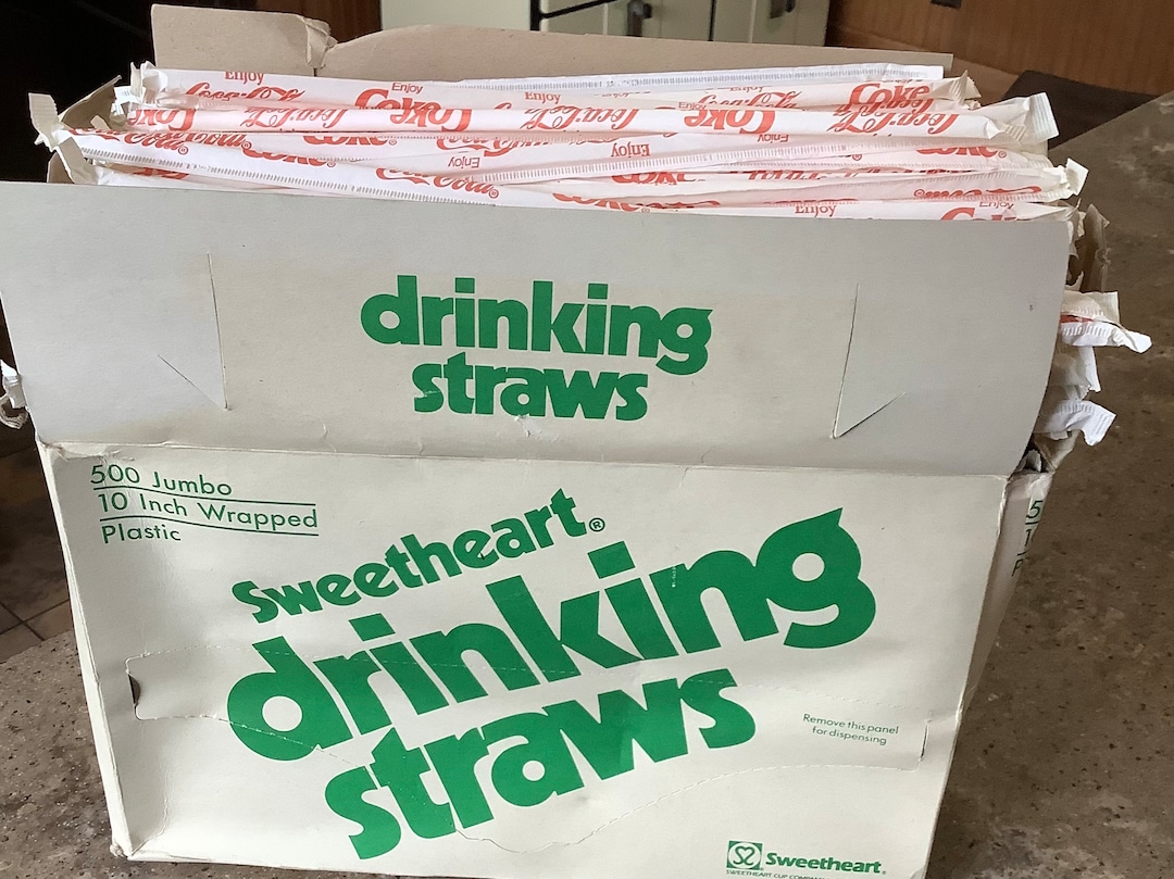 Vintage Coca Cola Straws 425 Piece Set Wrapped Plastic - Etsy