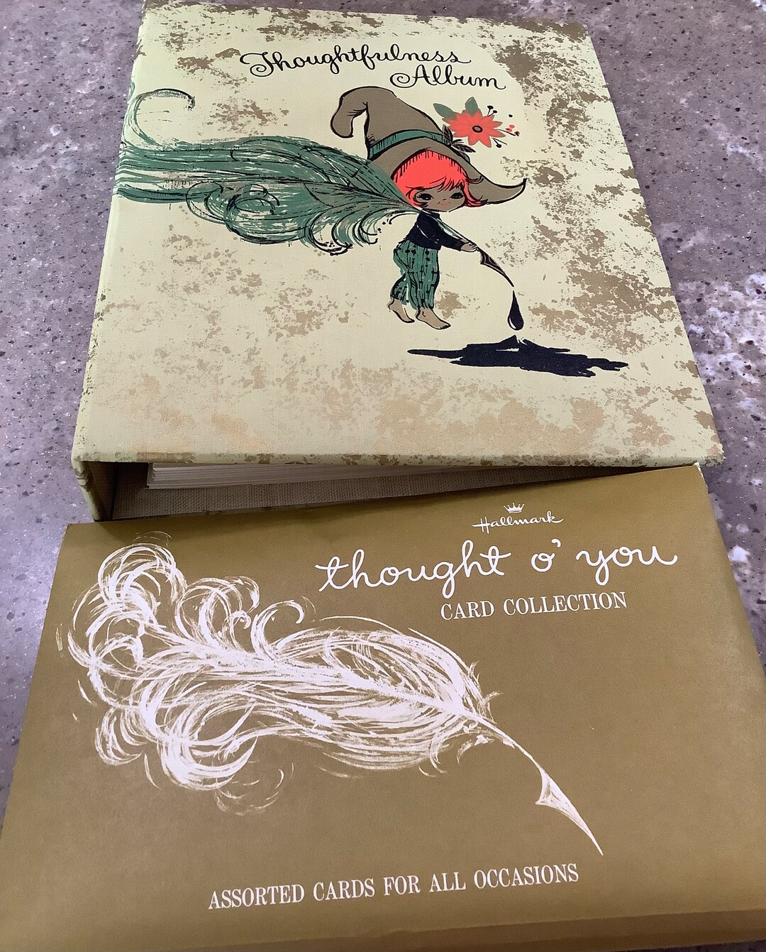Vintage Hallmark Fairy Pixie Greeting Card Planner Thoughtfulness Album ...