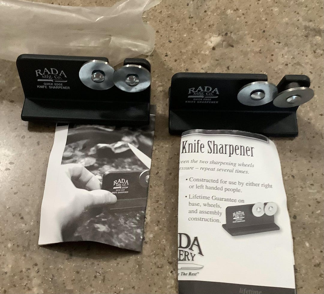 Vintage Rada Knife Sharpener 2 Piece Cutlery Set - Etsy