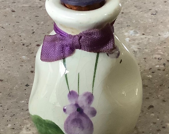 Vintage Delavelle of London Devon Violets Pottery Bottle 3" - Etsy