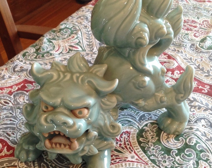 Vintage Ethan Allen Shishi Foo Dog Lion Japan Figurine Statue - Etsy