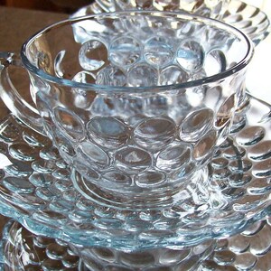 Vintage Fire King Sapphire Blue Bubble Glass Depression Coffee Cup ...